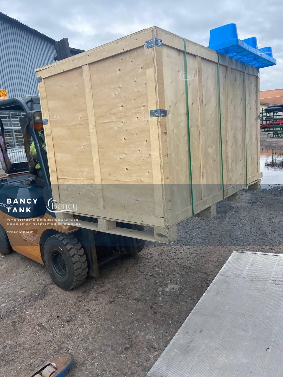 250m3 PVC Collapsible Large Water Tank Arrived In Belarus - Bancytank